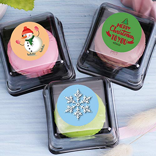 1000 Pieces 1 Inch Merry Christmas Holiday Stickers Labels Christmas Tags Envelope Seals