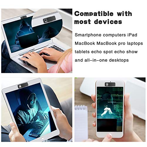 DATD Webcam Cover, Laptop Camera Cover Slide Ultra Thin for Computer, MacBook Pro, MacBook Air, iPad, iMac, iPhone, Protect Webcam Privacy(3 Pack)