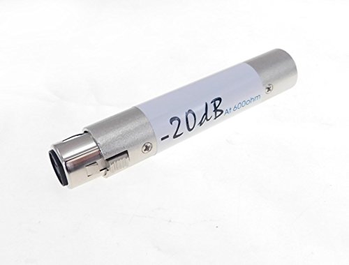 3 PACK PROCRAFT INLINE ATTENUATORS XLR FEMALE TO MALE ADAPTOR-10-15-20dB PAD
