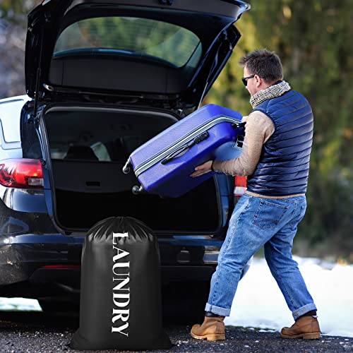 4 Pcs Extra Large XL Travel Laundry Bags 28 x 40 In Machine Washable Dirty Clothes Organizer Travel Accessories Vacation Travel Laundry Kit Easy Fit a Laundry Hamper (Stylish Colors)
