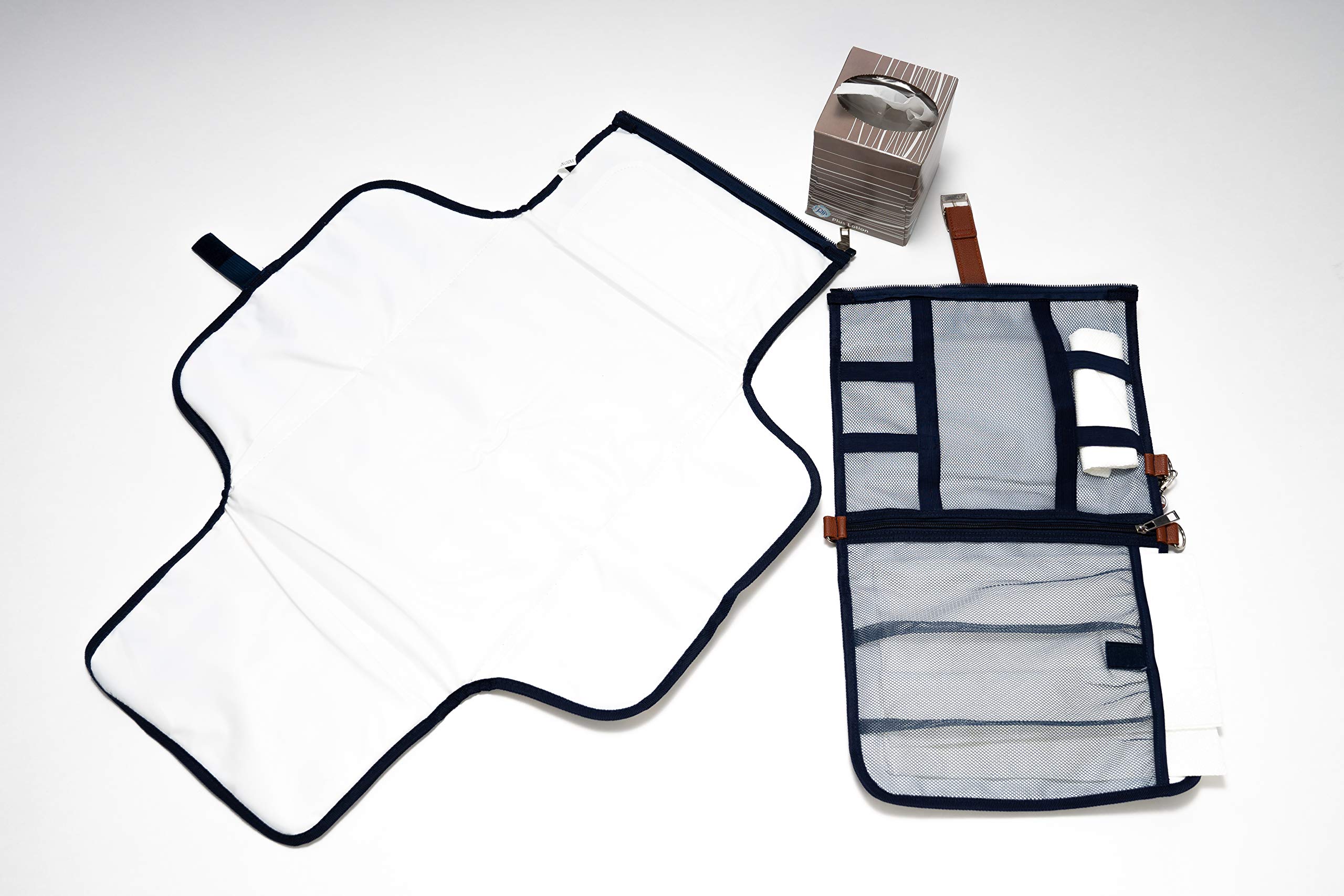 Baby Portable Diaper Changing Waterproof Pad with Pockets for Diapers and Baby Accessories