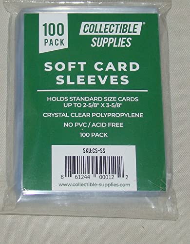 200 Standard 3" x 4" Toploaders and 200 Soft Penny Card Sleeves Package for Single Sports Trading Cards Toploaders for Sportcards Card Collecting