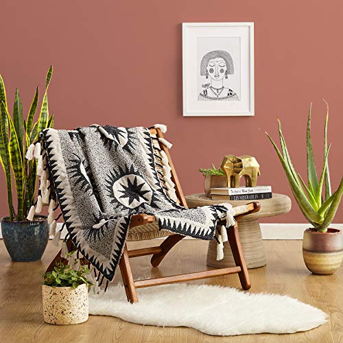 Justina Blakeney Soleil Throw, Cream, 50x60''