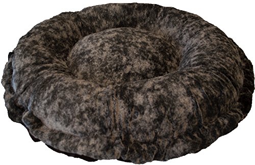 BESSIE AND BARNIE Koala/ Godiva Brown Luxury Ultra Plush Faux Fur Bagelette Pet/Dog Bed (Multiple Sizes), S- 30"