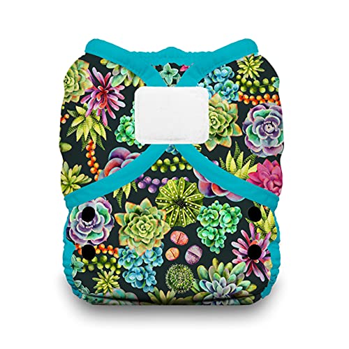 Thirsties Duo Wrap Reusable Cloth Diaper Cover, Hook and Loop Closure, Desert Bloom Size One (6-18 lbs)