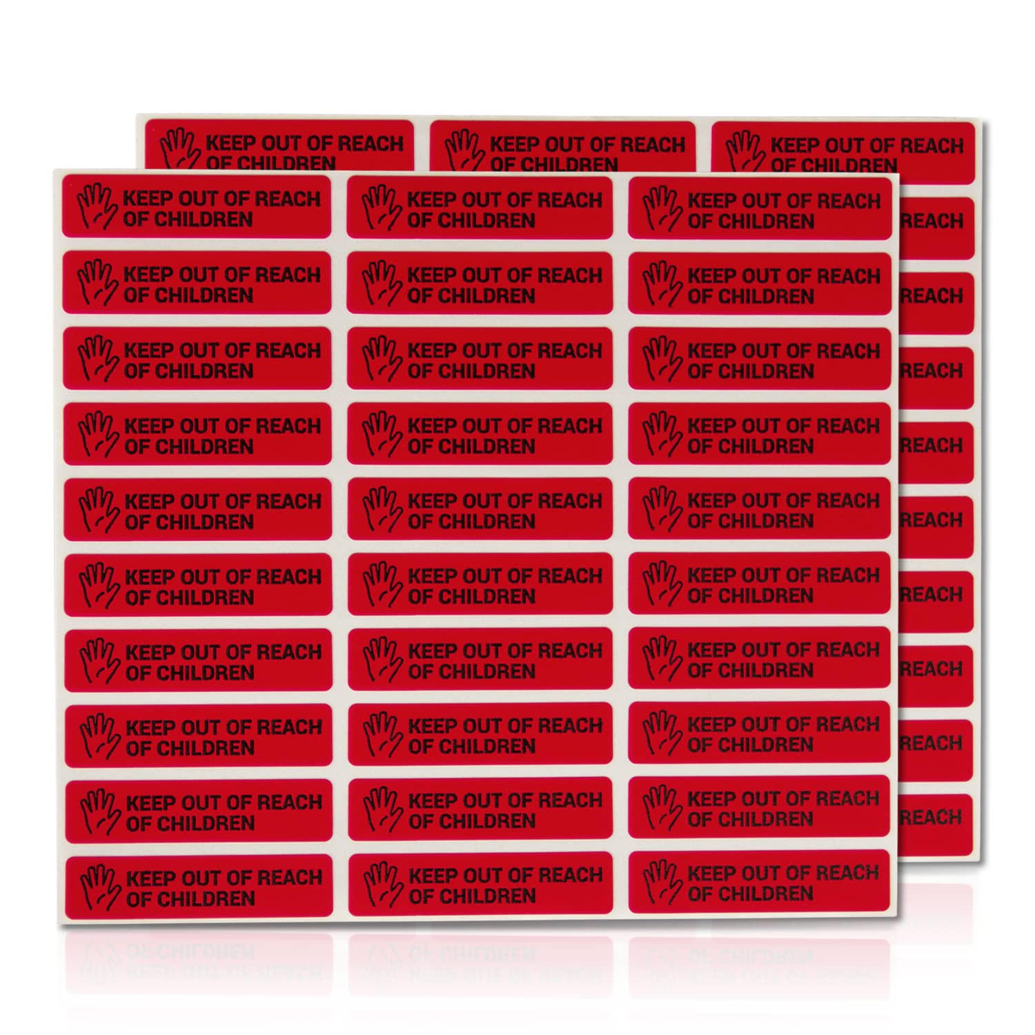 300 Labels - 1.7 x 0.4 inch - Keep Out Reach Keep of Children Labels for Keep Away from Children Stickers for Choking Hazard Warning, Small Parts, Pharmacies