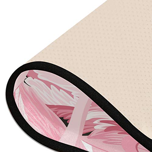 Blueangle Pink Flamingos Runner Rug Soft Plush Hallway Entryway Living Dining Room Area Rug (2' X 6')