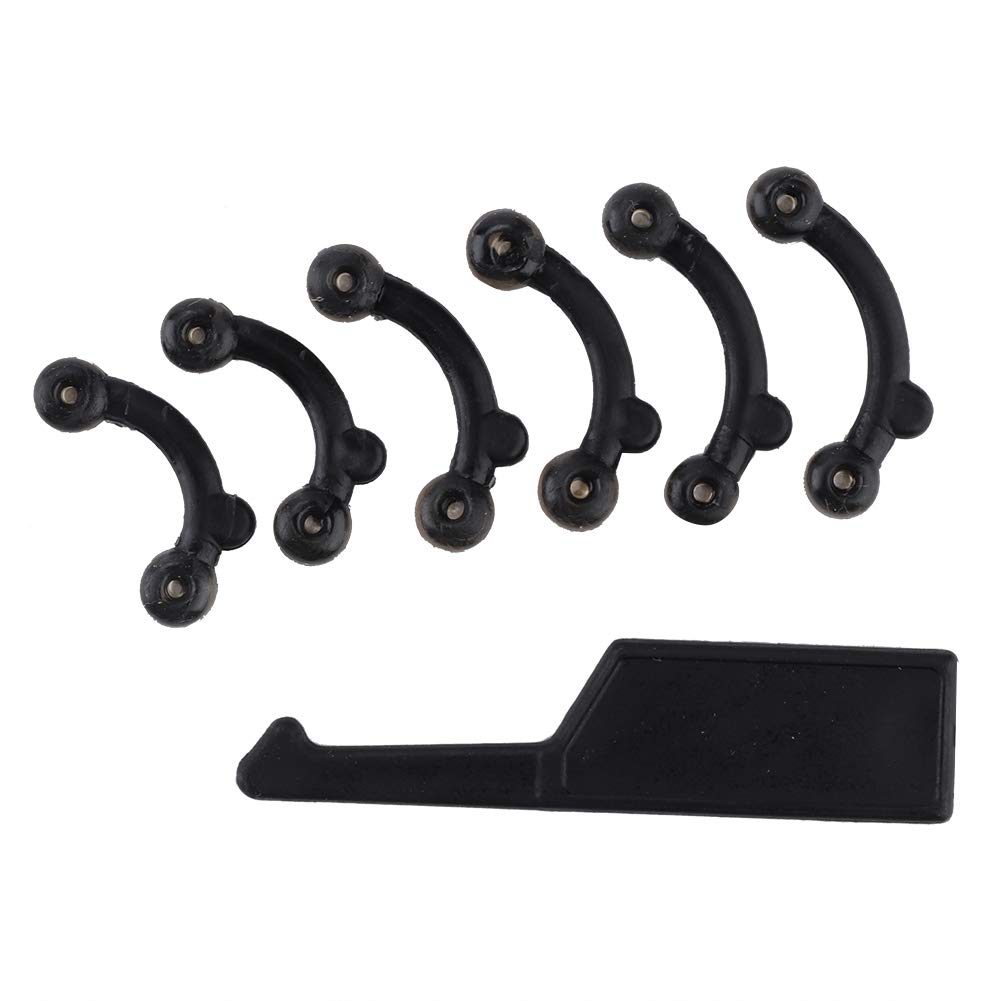 Voluxe 3 Pairs Invisible Nose Shaper Clip,Pain-Free Nose Up Lifting Device Beauty Enhancer Portable Soft For Women Men(Black)