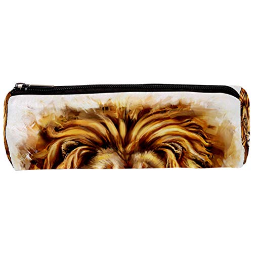 King Lion Aslan Pencil Bag Pen Case Stationary Case Pencil Pouch Desk Organizer Makeup Cosmetic Bag for School Office