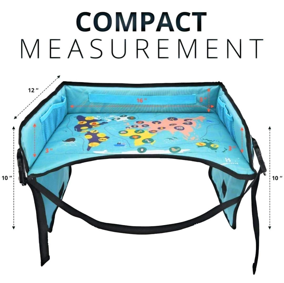 Kids Travei Tray, Toddler Seat Activity Tray, Art Supplies Storage Pockets