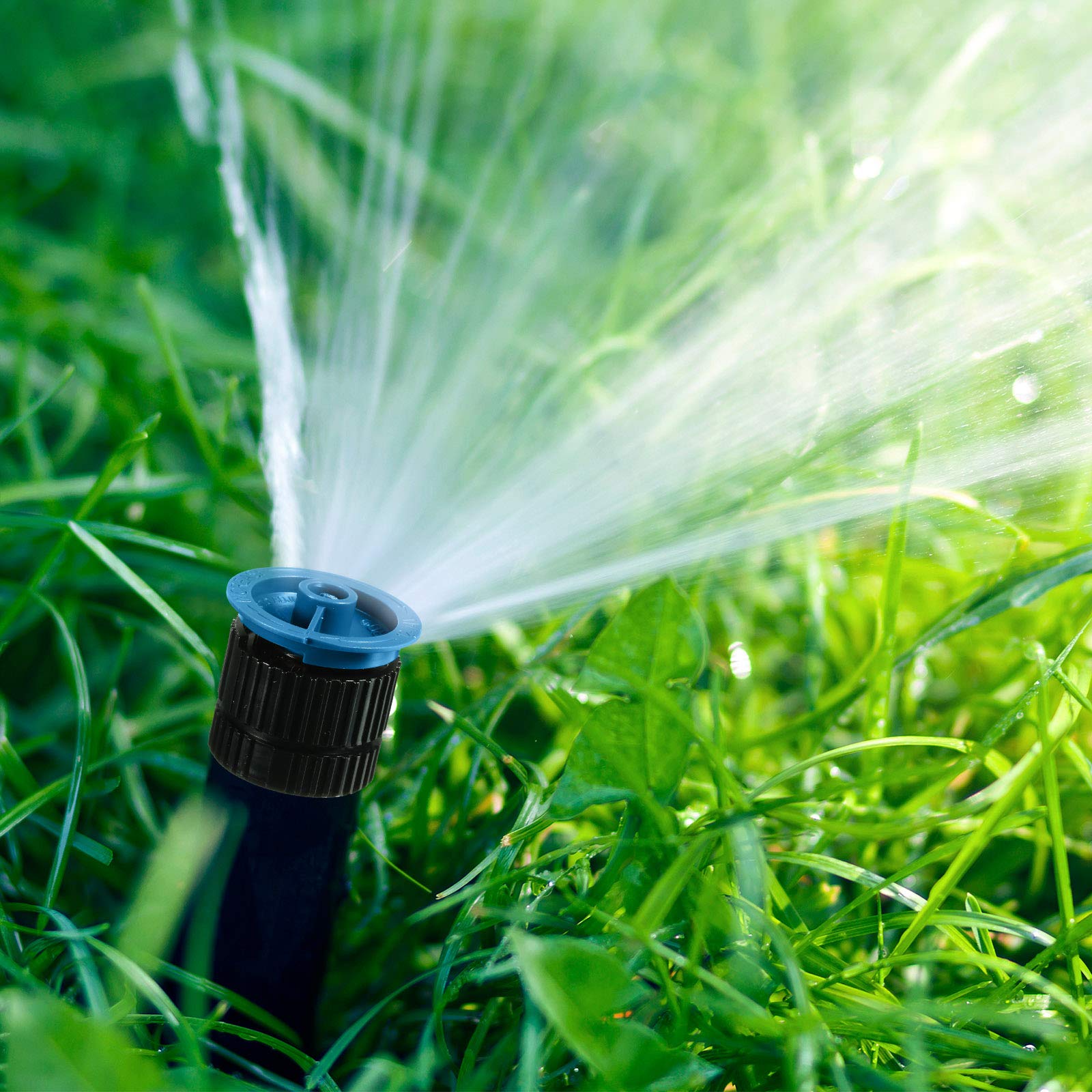 4 Pieces 10 VAN Variable Arc Adjustable Sprinkler Nozzle 360 Degree Rotating Scattering Nozzle Rotating Irrigation Spray Nozzle with Filter for Sprinklers Replacement