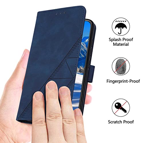 12 Pro Max Case,Compatible for iPhone 12 Pro Max Wallet Case,[Kickstand][Wrist Strap][Card Holder Slots] TPU Interior Protective PU Leather Folio Flip Cover for iPhone 12 Pro Max Case 2022 (Blue)