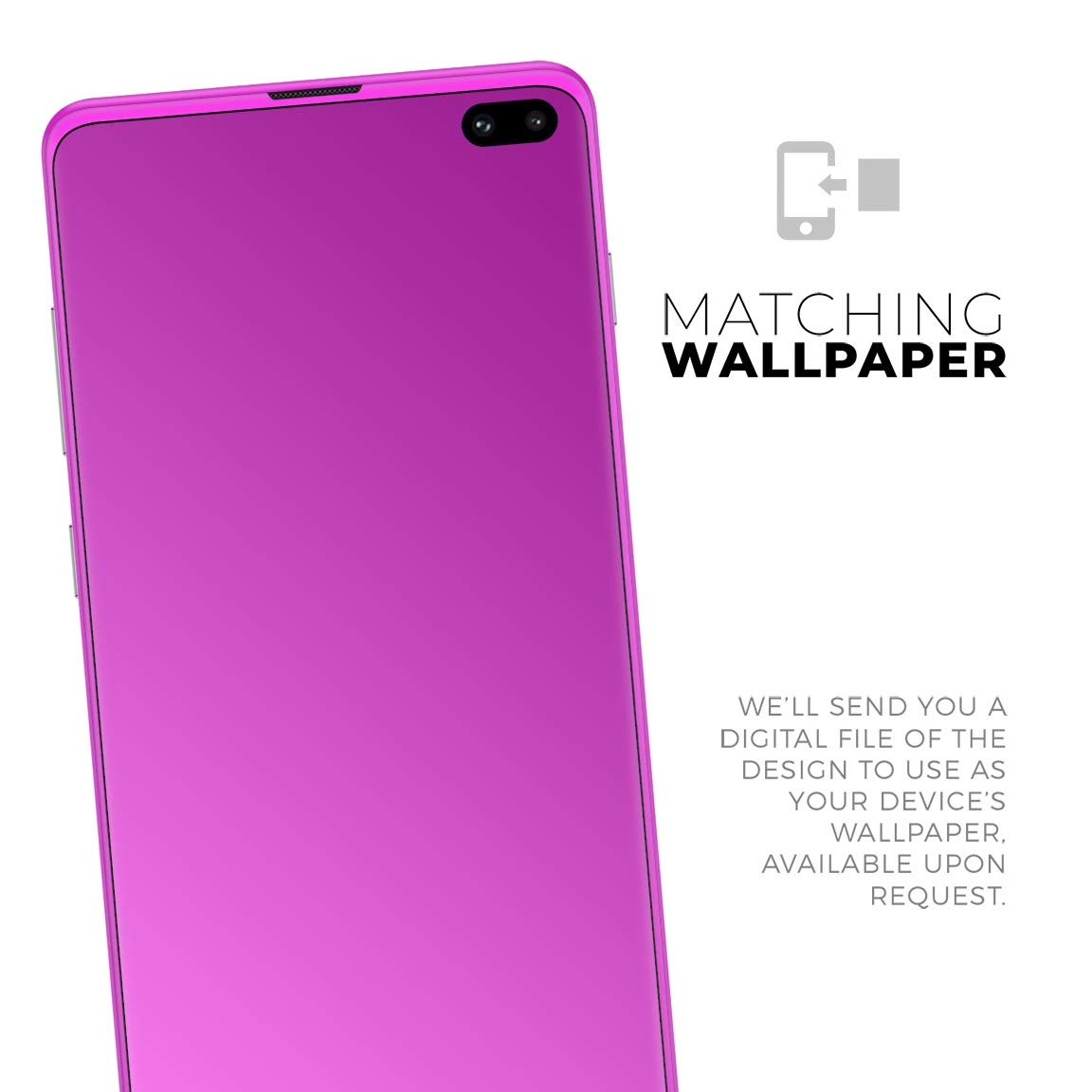 DesignSkinz Solid Hot Pink V2 Protective Vinyl Decal Wrap Skin Cover Compatible with The Samsung Galaxy S20 (Screen Trim & Back Glass Skin)
