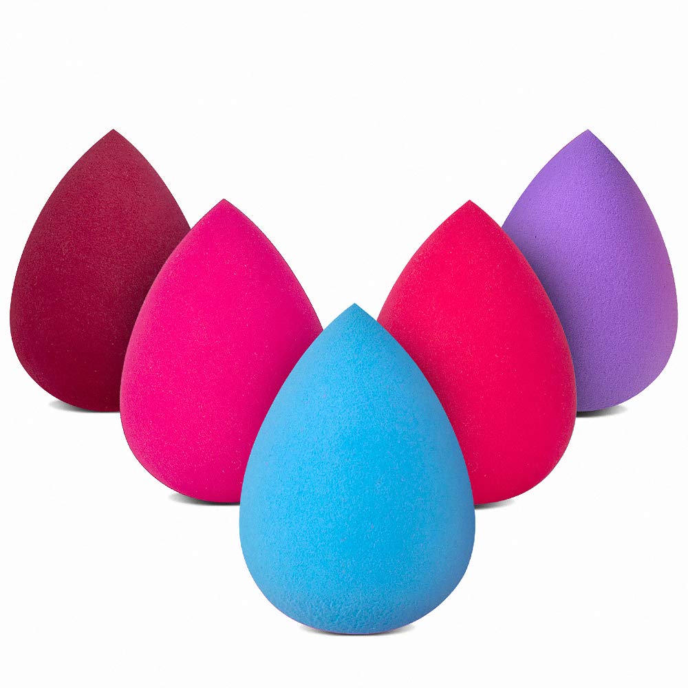 GUIGUDESN 5Pcs Makeup Sponges,Multi-Colored Facial Sponges Beauty Blender Sponge Egg Mix Sponge Foundation Applicator Makeup Sponge
