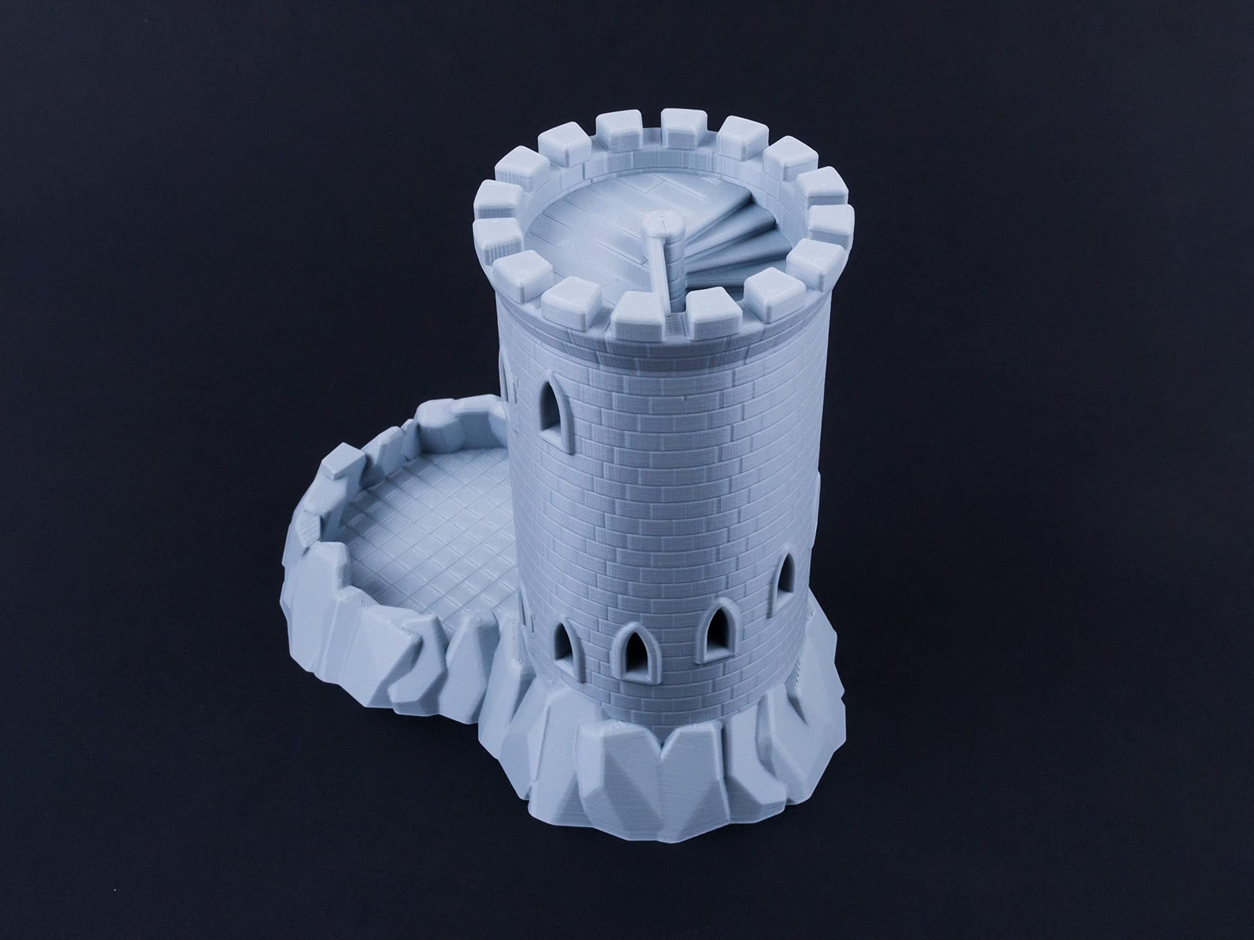 3D Vikings D&D Dice Tower Castle for All Dice Sizes. Perfect Dice Roller for Dungeons and Dragons, Tabletop RPG, Miniature Games and Board Games