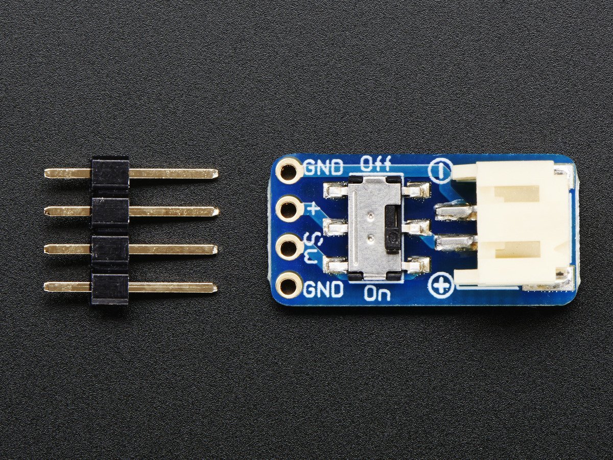 Adafruit Switched JST-PH 2-Pin SMT Right Angle Breakout Board