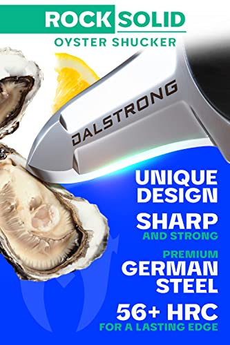 Dalstrong Oyster Shucking Knife - 3" Professional Clam and Shellfish Tool - Gladiator Series Elite - Forged German High-Carbon Steel - G10 Handle - Sheath Included - NSF Certified
