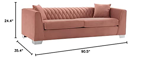 Armen Living Cambridge, Sofa, Blush
