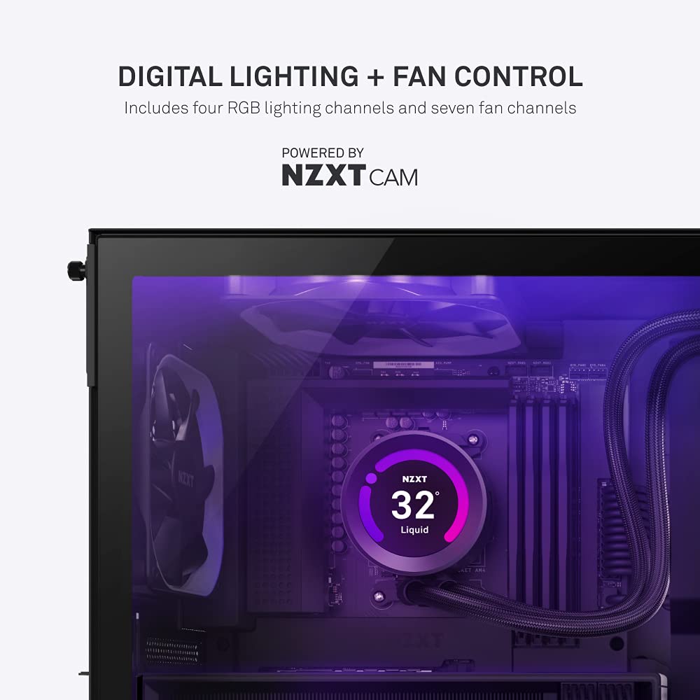 NZXT N7 B550 - N7-B55XT-W1 - AMD B550 chipset (Supports AMD Socket AM4 Ryzen CPUs) - ATX Gaming Motherboard - Integrated Rear I/O Shield - Wifi 6 connectivity - White
