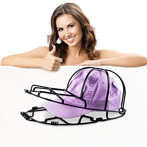 Der Rose 2 Pack Baseball Hat Washer for Washing Machine,Cap Washer Frame Cage,Hat Cleaner Protector Hat Rack for Baseball Caps