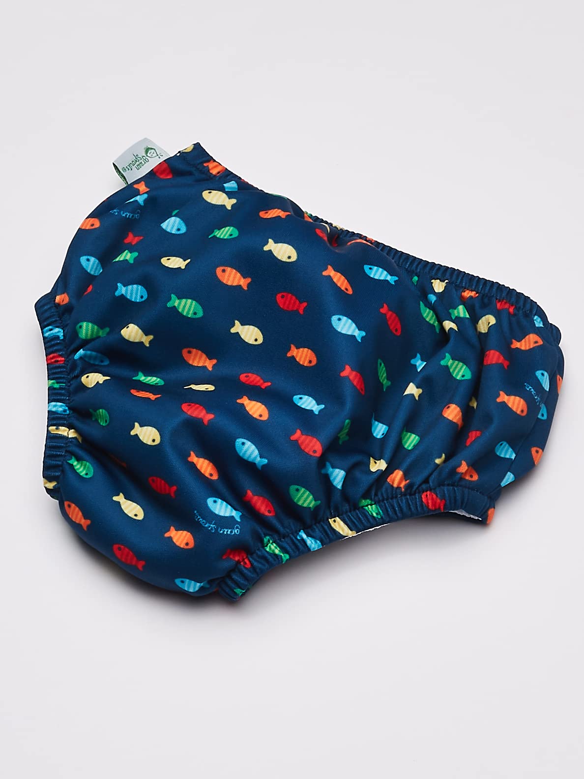 i Play Boys Reusable Absorbent Baby Swim Diapers Navy Fish Geo 18 Months