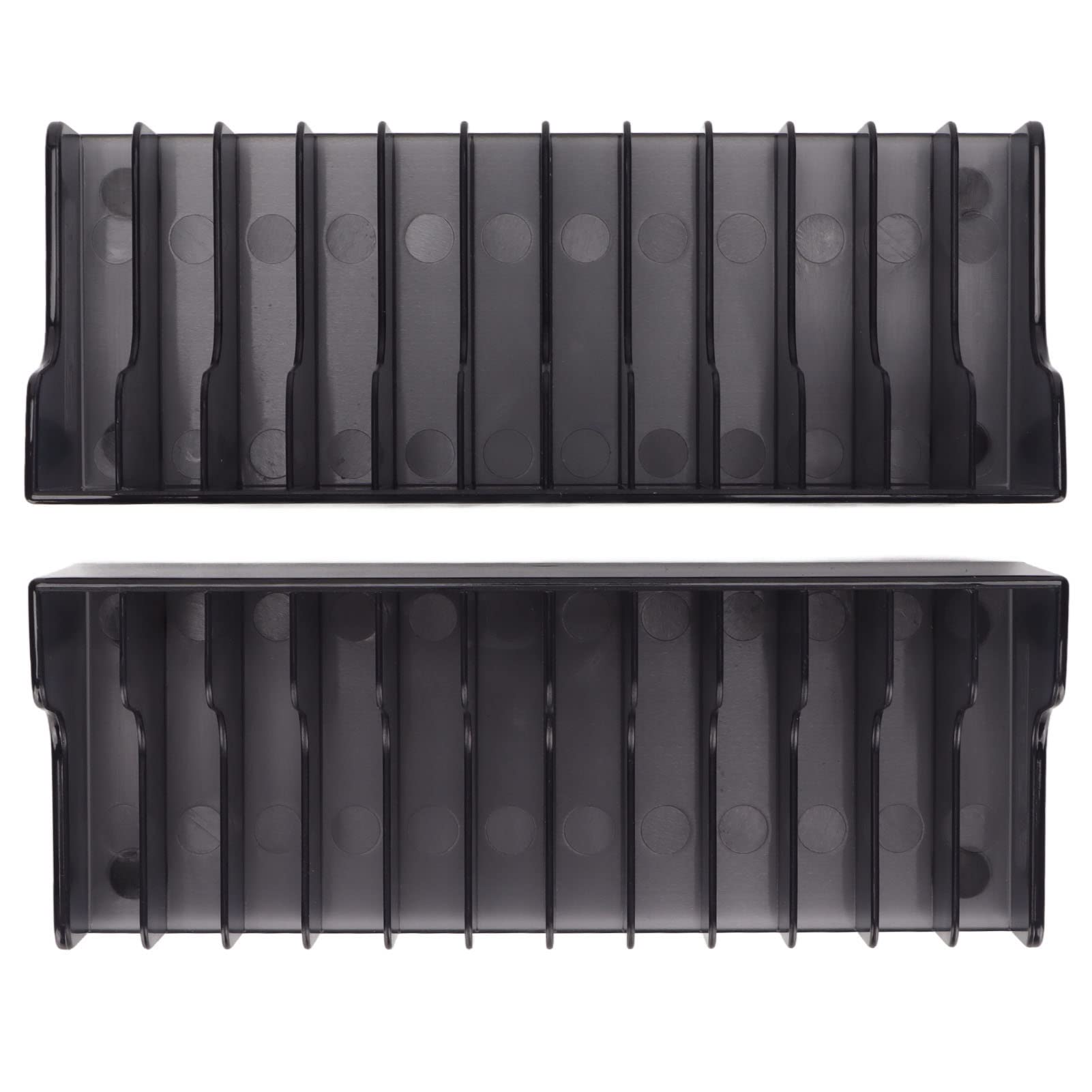 2 Pack Game Storage Bracket for Nintendo Switch Lite (Up to 24 CD Disc), Game Holder Rack Organizer for Gaming Blu-Ray Disks, Black