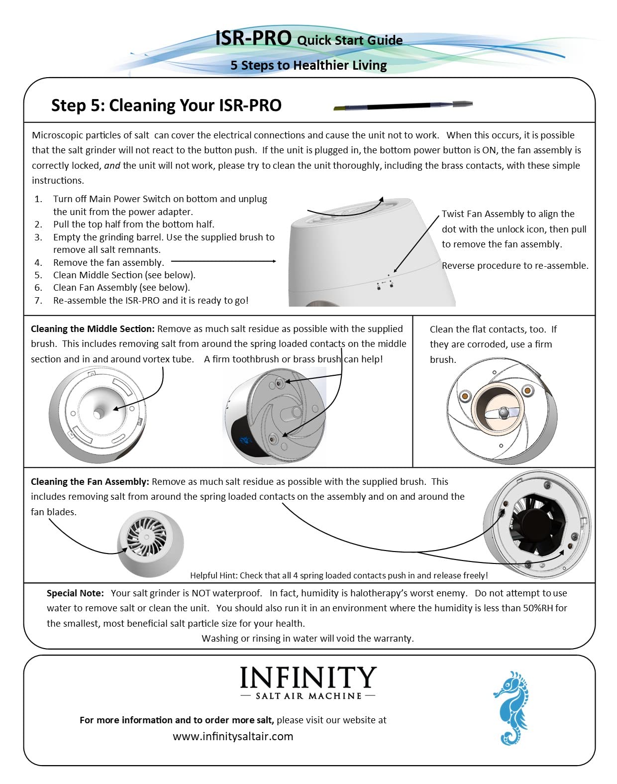 The Infinity Salt Air Machine – Halotherapy Salt Home Machine, Personal Halotherapy Machine, Spa at Home for Allergy Relief, Respiratory Therapy, Asthma Relief, Anxiety Relief, and More