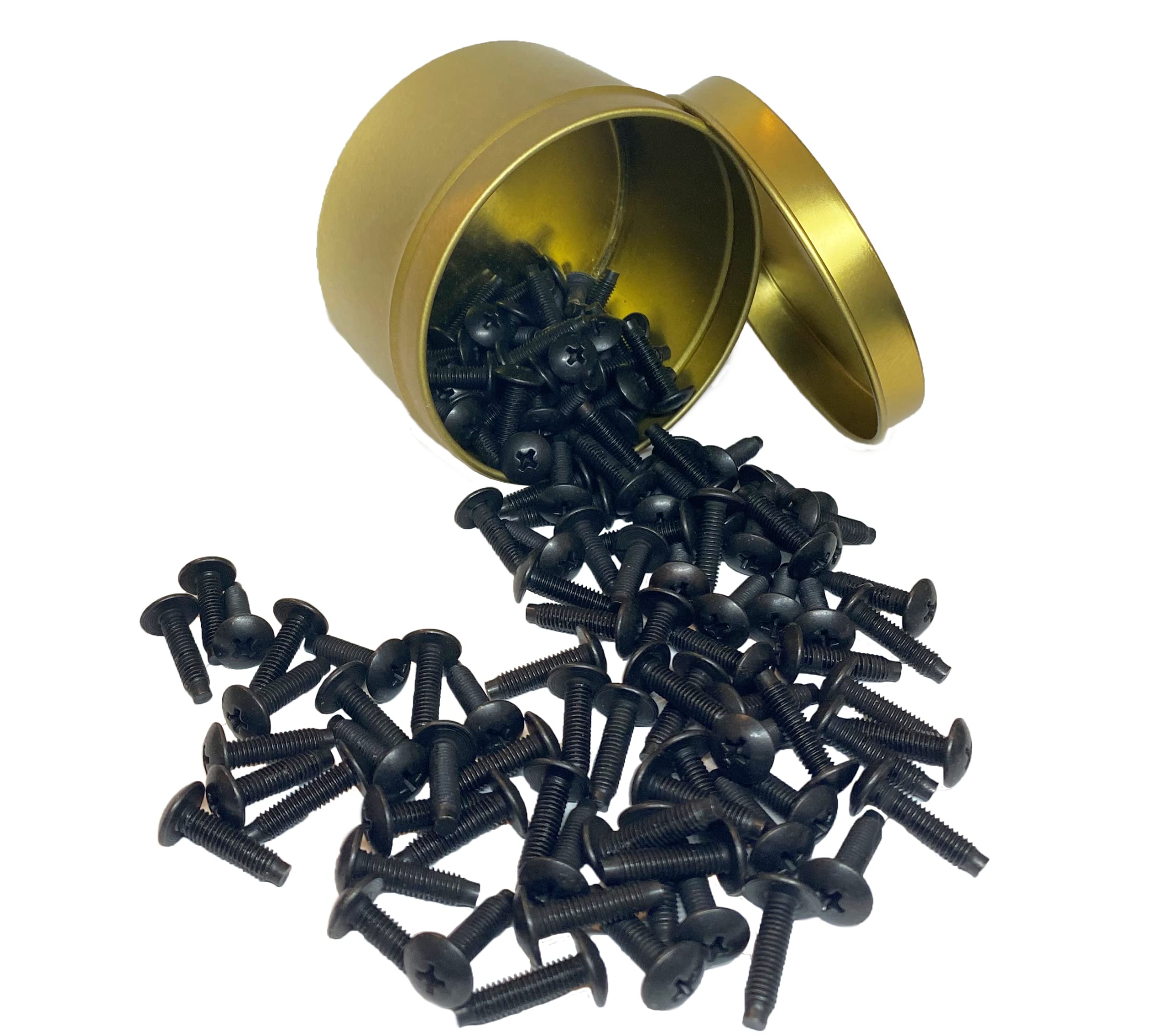 RackGold® 10-32 Rack Screws w/Delrin Washers 100 Pack - USA Made