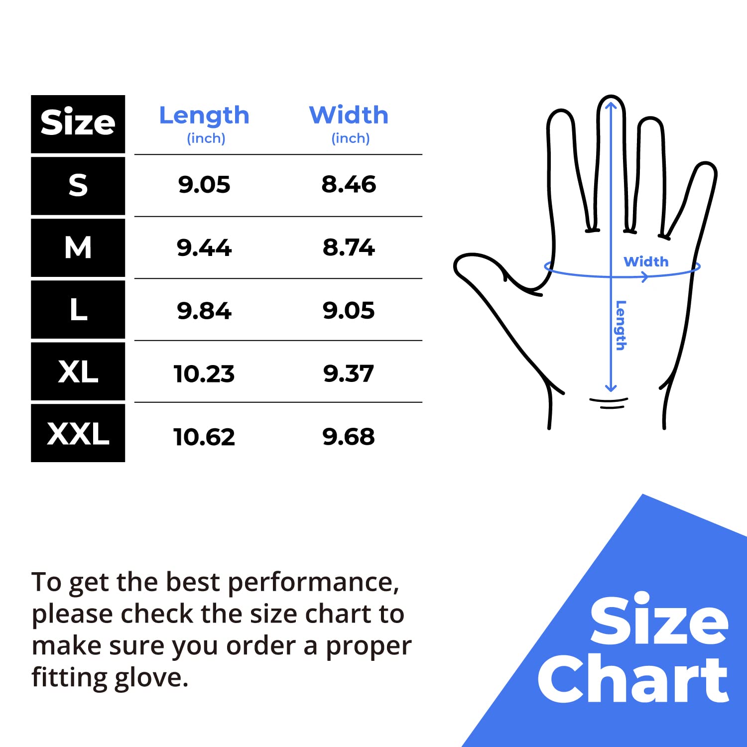 100% Waterproof Gloves for Men and Women, Winter Work Gloves for Cold Weather, Touchsreen, Thermal Insulated Freezer Gloves, With Grip, Blue, Large