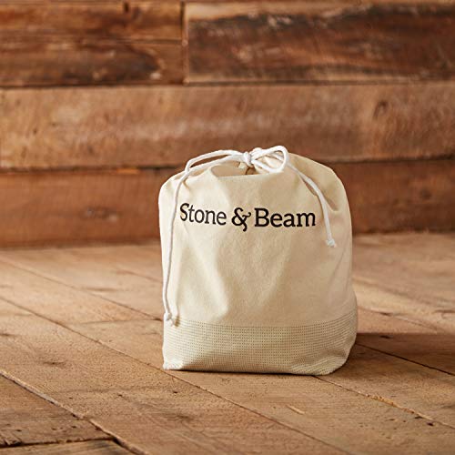 Amazon Brand β Stone & Beam Rustic Plaid Flannel Duvet Cover Set, Twin, Ivory and Cream
