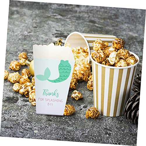 24pcs Popcorn Box Popcorn Box Snack Gift Box Mini Food Containers Disposable Containers Popcorn Holder Candy Table Popcorn Bar Supplies Popcorn Paper Serving Cups Popcorn Bucket