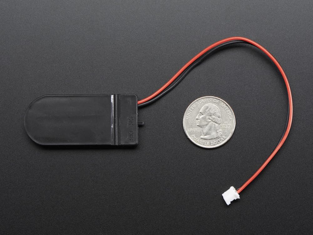 Adafruit 2 x 2032 Coin Cell Battery Holder - 6V output with On/Off switch [ADA783]