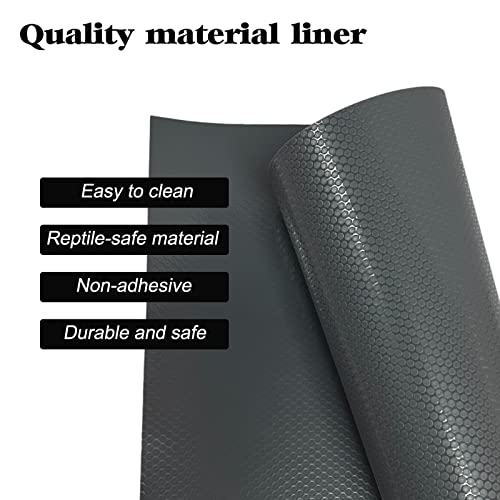 2Pcs Bearded Dragon Tank Accessories, Non-Adhesive Reptile Carpet Bedding for Reptile Tank,Reptile Terrarium Liner Substrate for Lizard Tortoise Leopard Gecko Snake, Substrate Liner Reptile Cage Mat