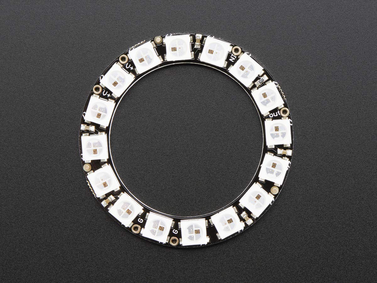 Adafruit Industries NeoPixel Ring - 16 x 5050 RGB LED with Integrated Drivers