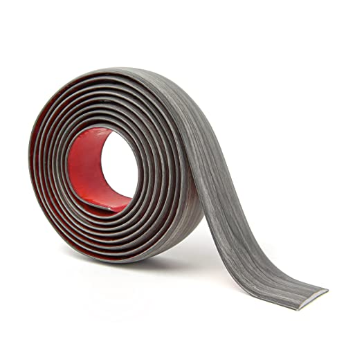 Art3d Self Adhesive Vinyl Floor Transition Strip, Laminate Floor Strip Floor Flat Divider Strip for Joining Floor Gaps,Carpet Threshold Transition,Floor Tiles(4 FT, 1.57in, Gray)