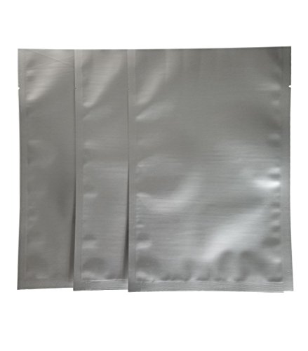 7.5 Mil Mylar Bags/Pouches - Multiple Sizes Genuine Aluminum Foil-Lined Bag for Long Term Food, Grain, Rice, Baking, Storage Container (50) (8"x12")