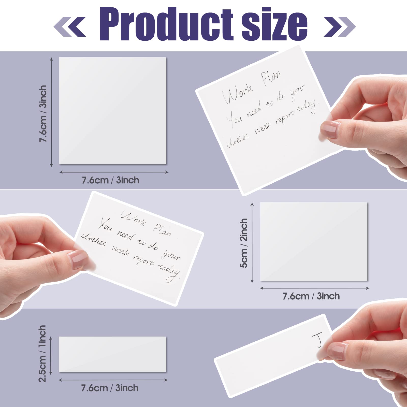 12 Packs 600 Pcs Tracing Sticky Notes Translucent Sticky Notes See Through Clear Sticky Notes Transparent Sticky Notes Waterproof Self Adhesive Pad for Book Studing(Clear, 3 x 3/3 x 2/3 x 1 Inch)