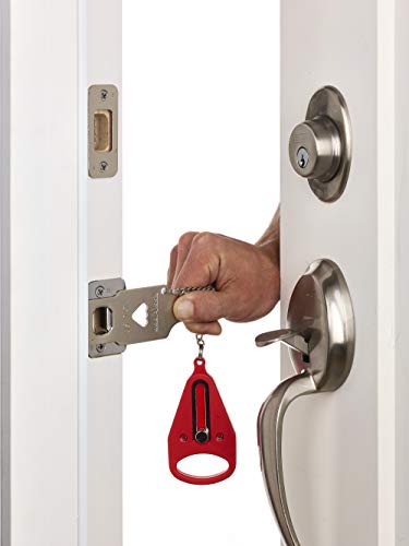 Addalock the Original Portable Door Lock by Rishon Enterprises Inc. (1 Piece), for Home Security, Apartment Security Lock, Travel Door Lock, AirBNB Lock and Dorm Room Essentials