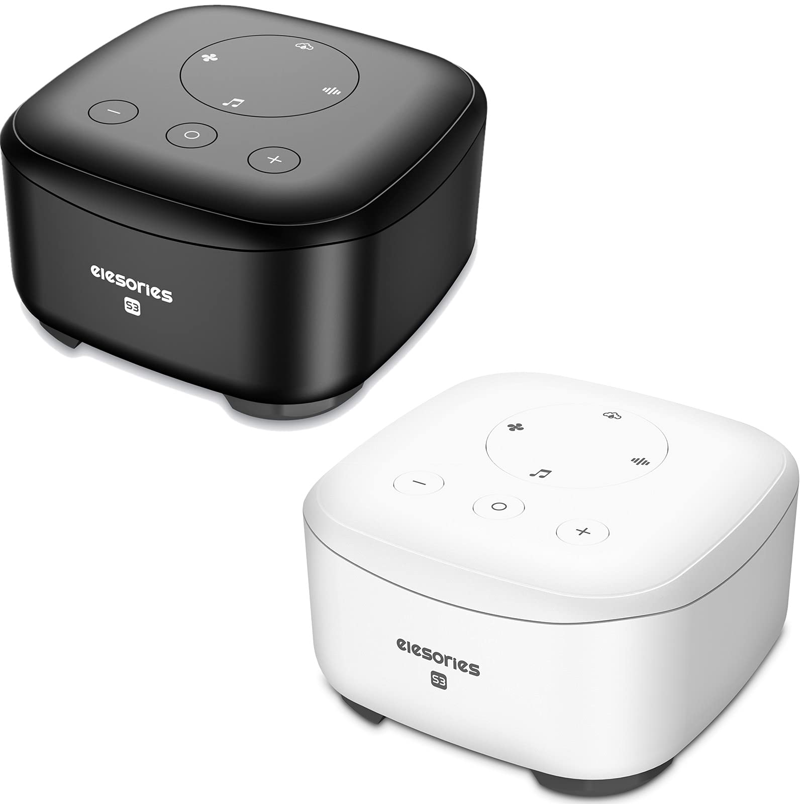 elesories S3 White Noise Machine, Portable Sleep Therapy Sound Machine for Adults Baby Kids Sleeping