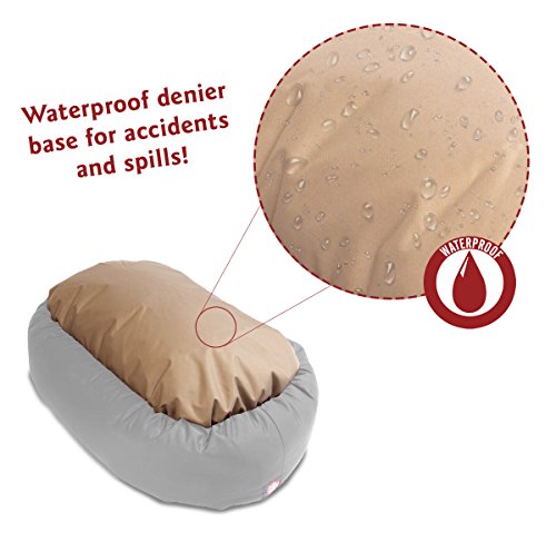 52 inch Vintage Villa Collection Micro Velvet Bagel Dog Bed By Majestic Pet Products