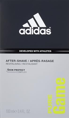 adidas Pure Game Men After Shave by adidas, 3.4 Fl Oz, Multi-color