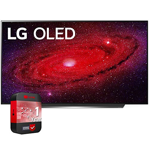LG OLED65CXPUA 65 inch CX 4K Smart OLED TV with AI ThinQ Bundle with 1 YR CPS Enhanced Protection Pack