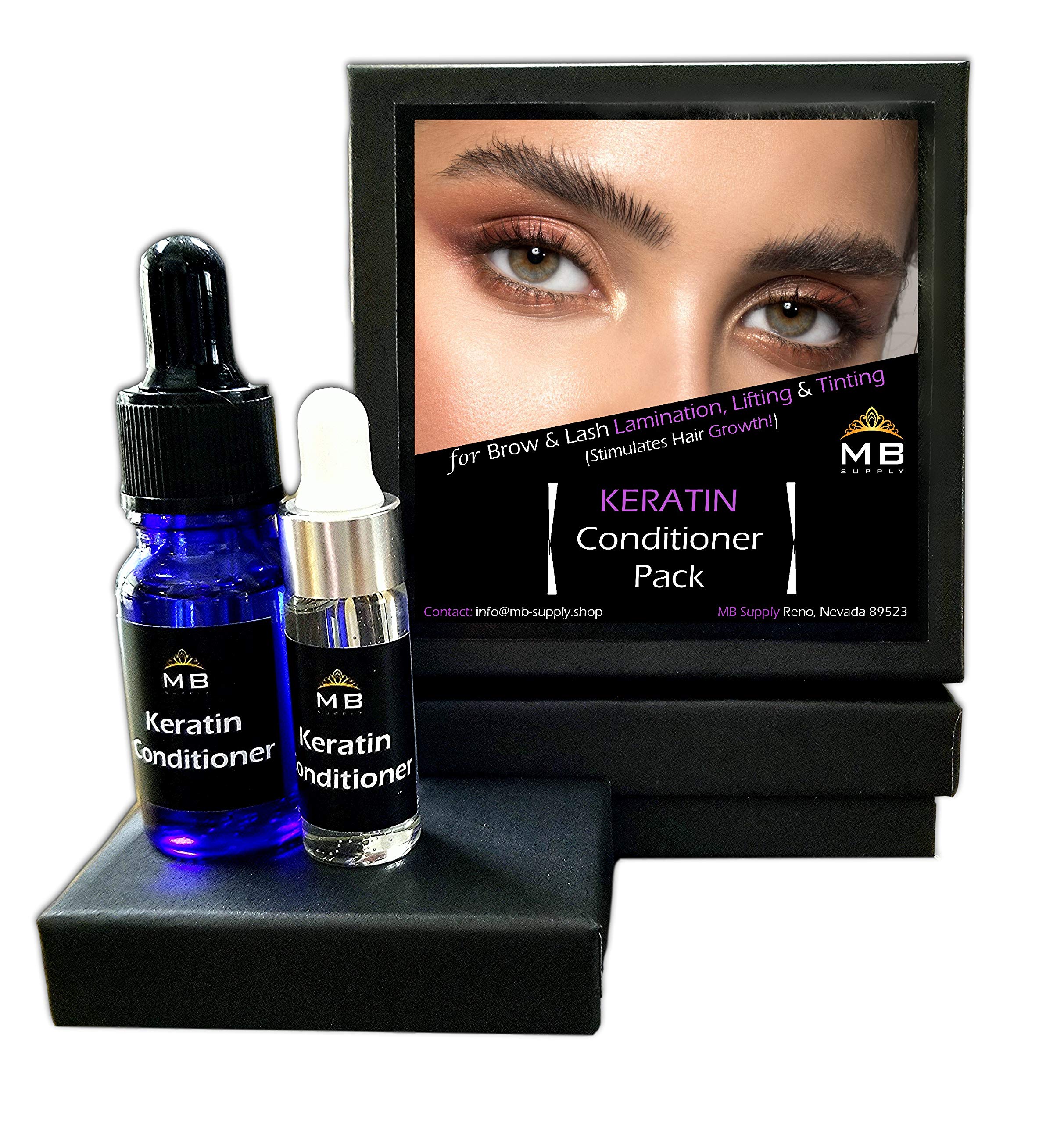 Eyelash Brow KERATIN Conditioner Serum for LAMINATION Perm/Lift/Tint/Wax AFTERCARE & Growth (1-5ml & Free Brush)