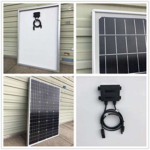 120 Watt Monocrystalline 12V Solar Panel High Efficiency Mono Module RV Marine Boat Off Grid (1pc(120W))