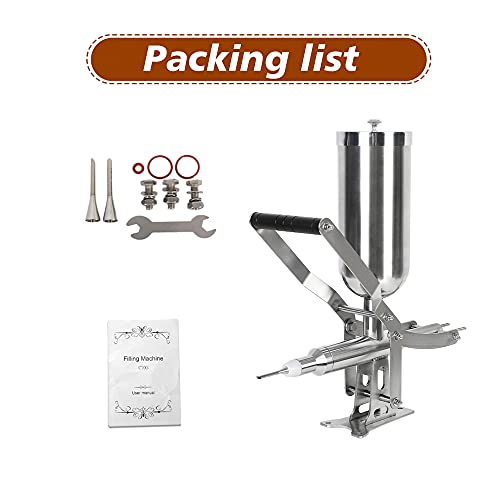 4.5L Manual Jam Filling Machine, Vertical Donuts Filler, Commercial Paste Liquid Churro Cream Fillers for Restaurants, Bakery, CE/FCC