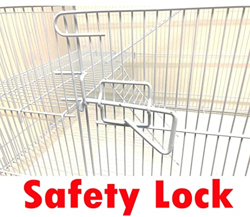 55" Extra Large 5 Levels 3/8-Inch Tight Spacing Ferret Chinchilla Sugar Glider Rats Mice Wire Cage for Small Animal