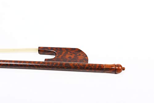 4/4 Snakewood Violin Bow Letterwood Baroque Style Outward timber Natural Bow Horse Hair (4/4)