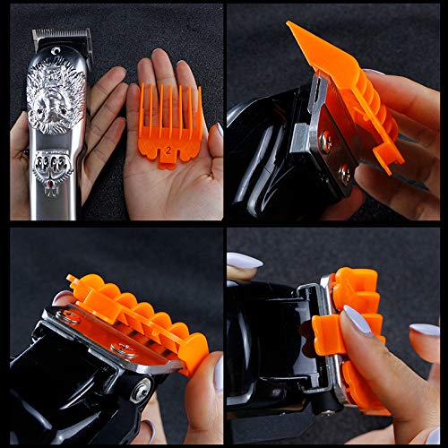 10Pcs Colorful Clipper Guards,Professional Hair Clipper Guards Set 1/16" to 1",Fits for Most Wahl Clippers/Trimmers