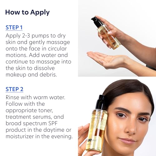 PCA SKIN Daily Face Cleansing Oil, Makeup Cleanser, Non-Irritating Oil Cleanser for Face, 5 fl oz Bottle
