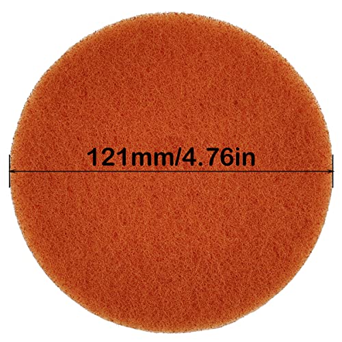 4.76-Inch Flocking Scuff Pads Conditioning Discs Polishing Pad Buffing Wheels for Furniture Automotive Cleaning, Rust Removal and More, Use Wet and Dry, 5 Different Finenesses.